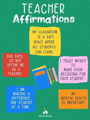 Teacher Affirmations Poster - NCYI Shop