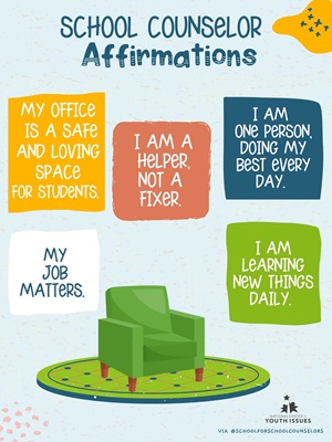 School Counselor Affirmations Poster - NCYI Shop