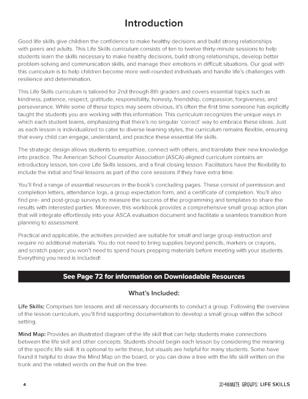 30-Minute Groups: Life Skills